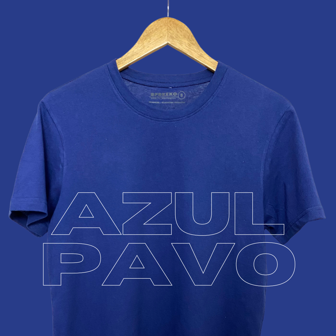 PLAYERA BASIC MANGA CORTA "AZUL PAVO" – BFREZKO